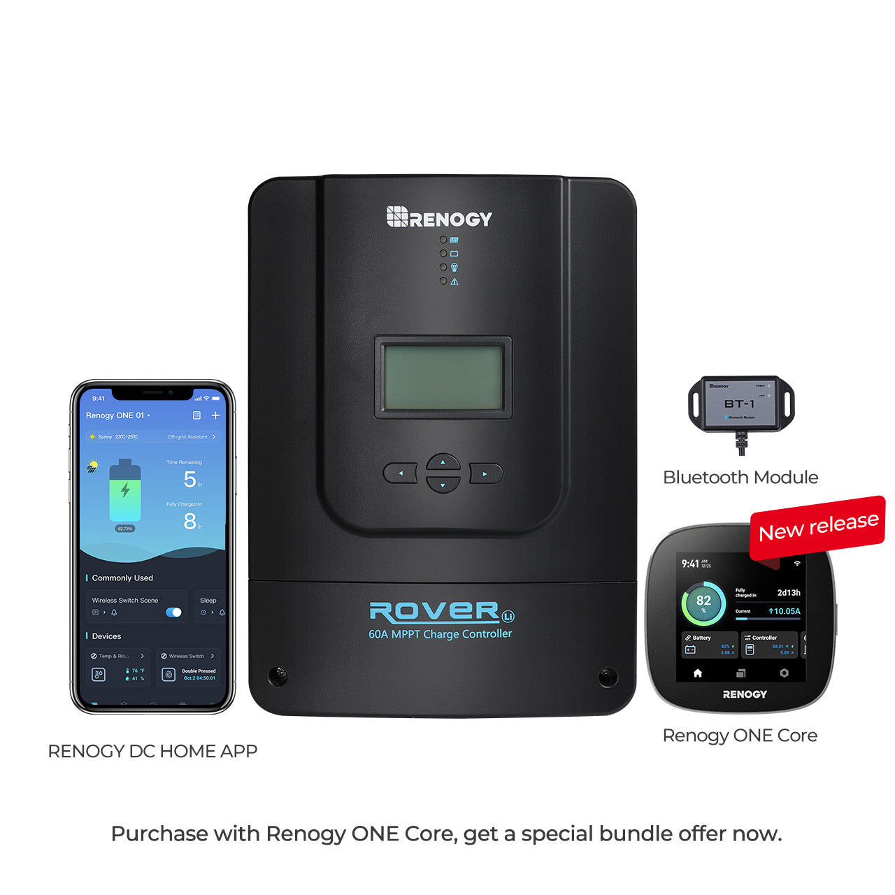 RENOGY 60A Solar Charge Controller with Core | Wellbots | Free Shipping