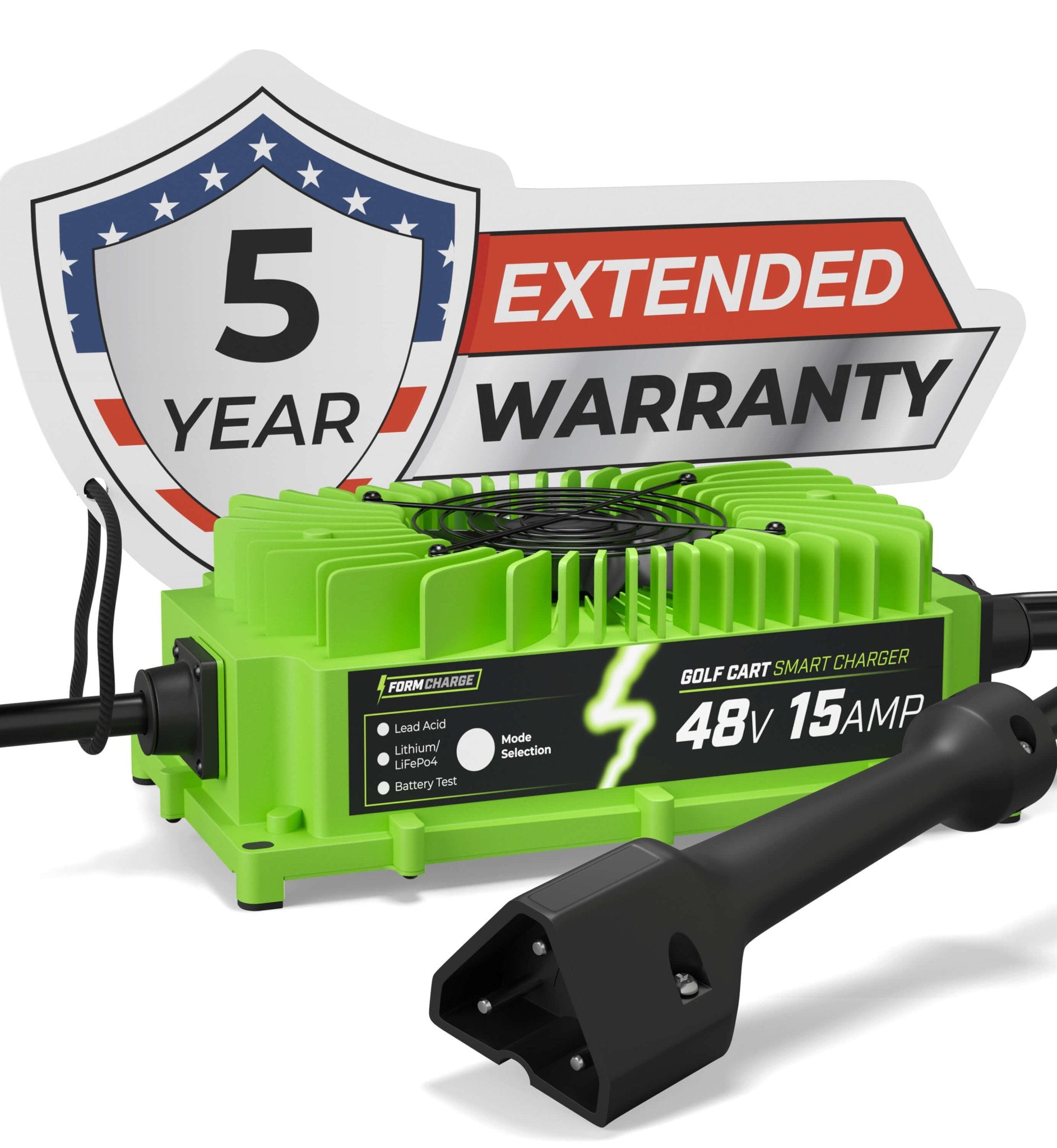 EZGO 48V Golf Cart Charger - RXV & TXT- Lithium, LiFePO4, Lead Acid