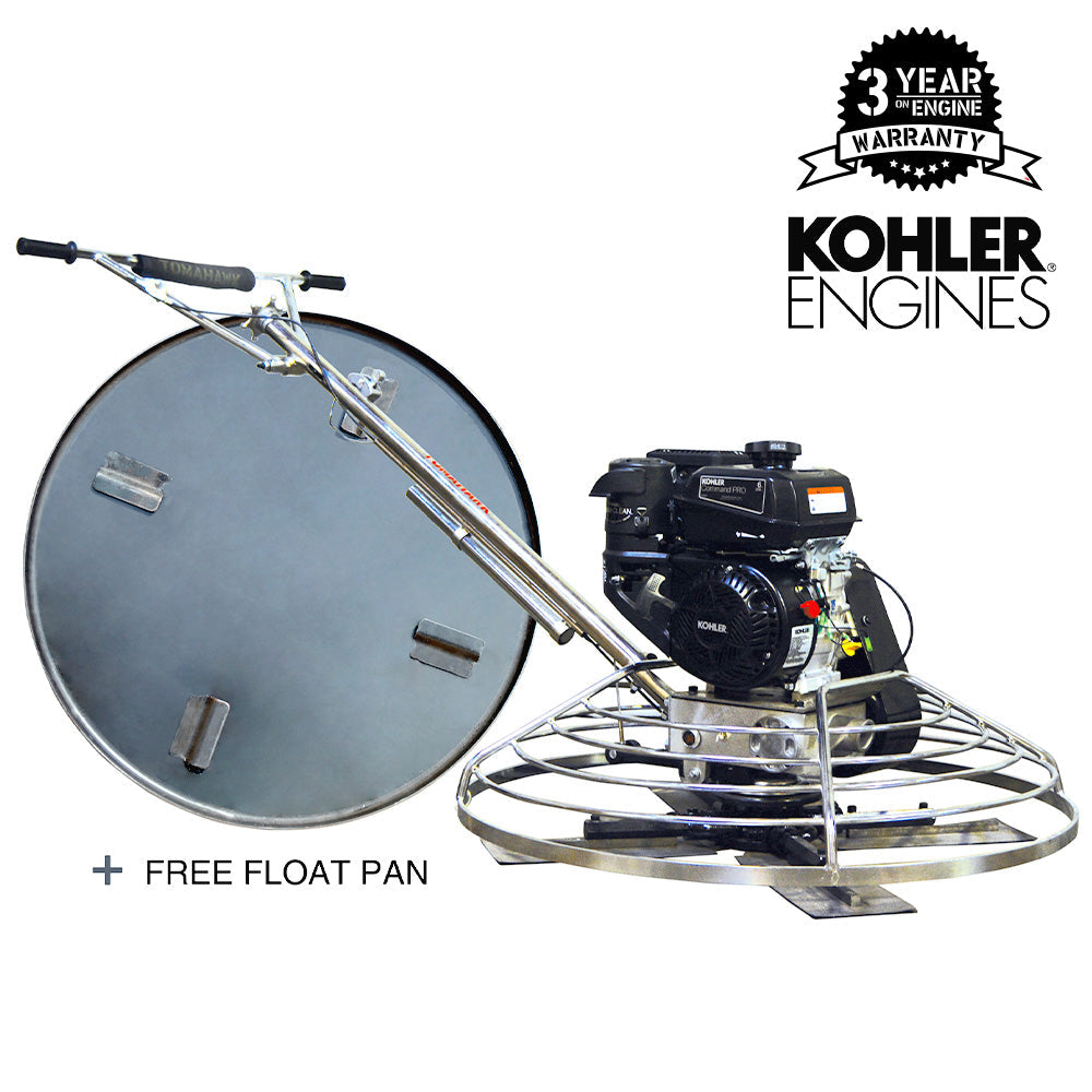 36" Concrete Power Trowel 6HP Kohler Float Pan Screed Edge Cement Fini