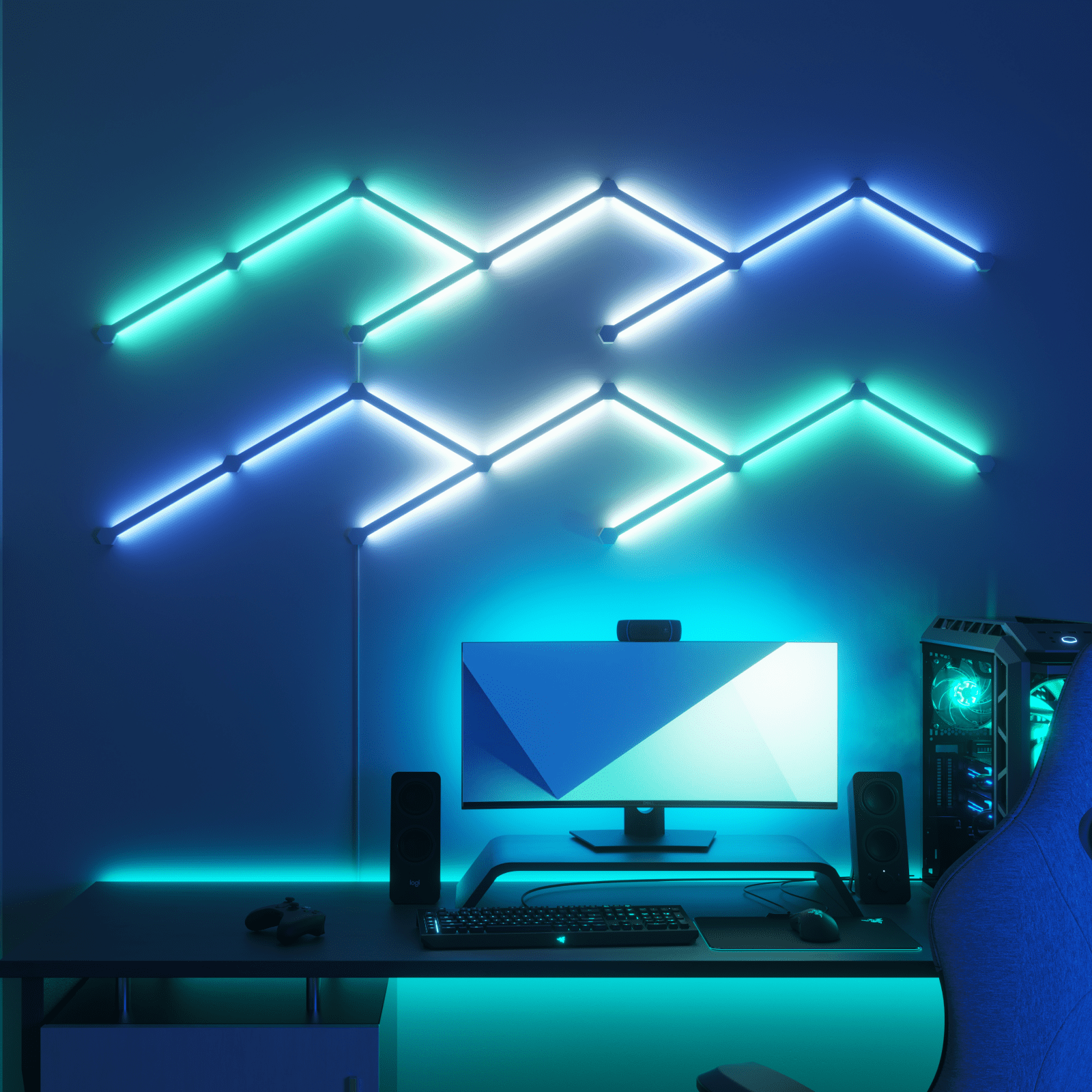 Nanoleaf - Lines 18PK + Flex Linker Soft Bundle
