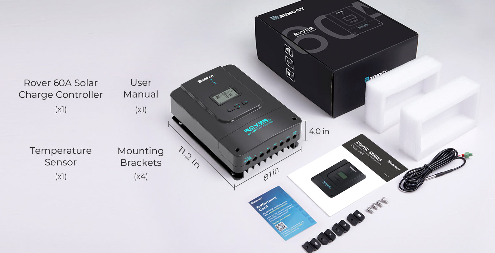 RENOGY 60A Solar Charge Controller with Core | Wellbots | Free Shipping