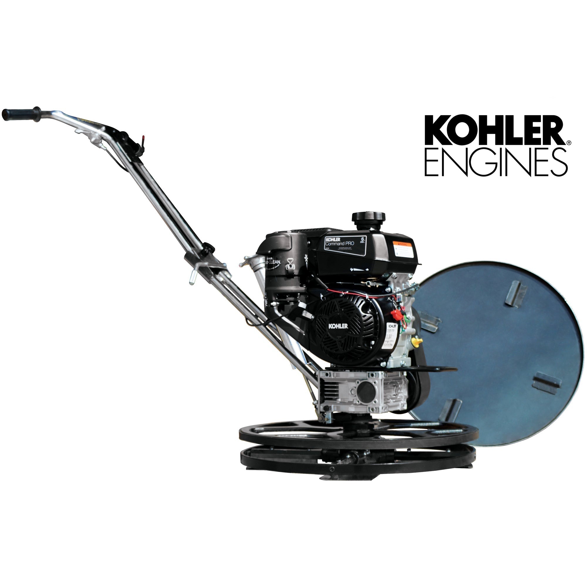 24" Concrete Power Trowel Edger 6HP Kohler Float Pan Blade Screed Fini