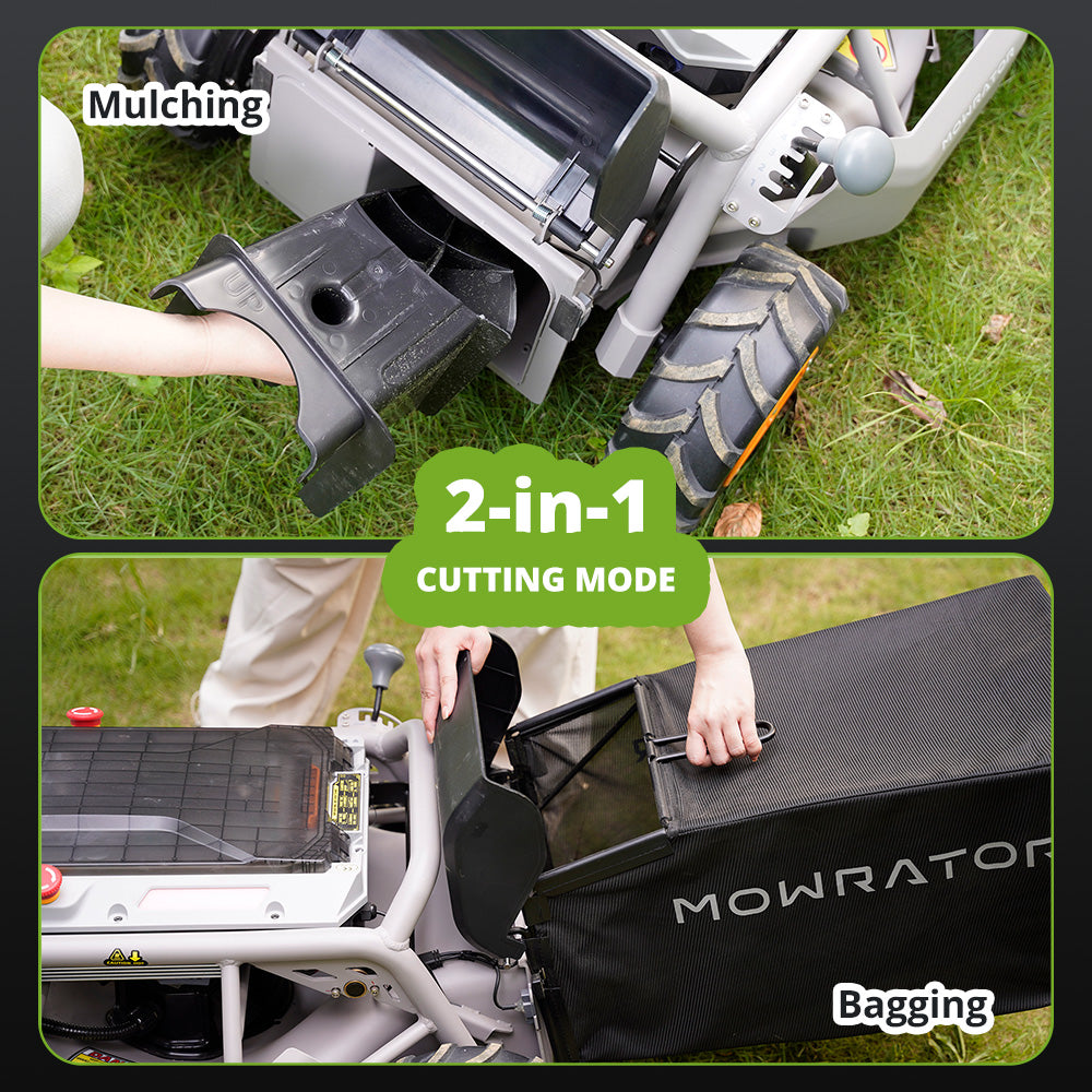 Mowrator S1 Remote Control Lawn Mower 2WD 12Ah Standard Battery ...