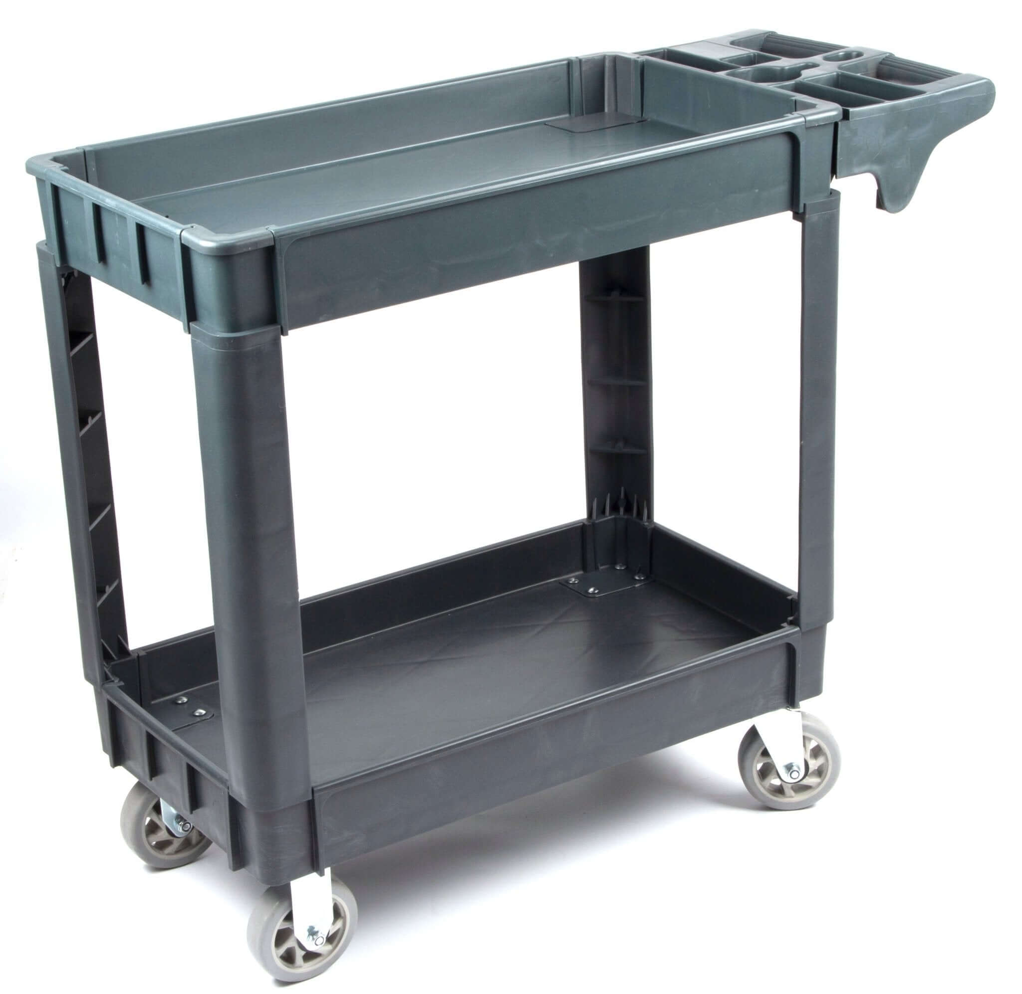600 lbs Heavy Duty Plastic Rolling Utility Cart for Warehouse/Garage/R