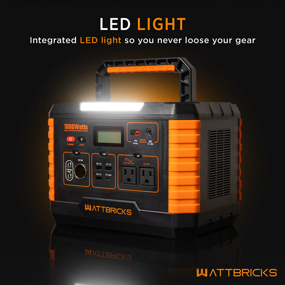 Wattbricks MP1000 Power Station | Wellbots | Free Shipping