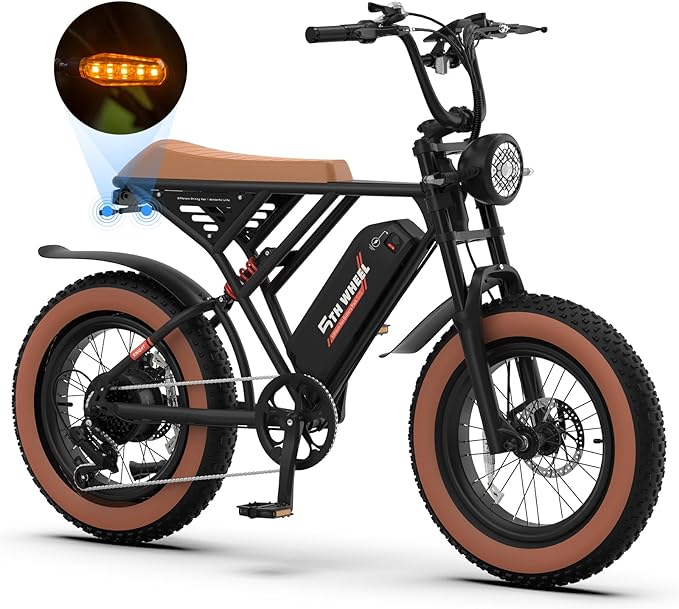 5th Wheel Knight Fat Tire Electric Bike | Wellbots | Free Shipping