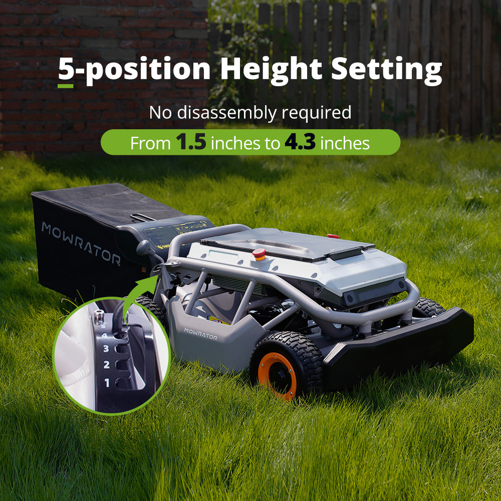 Mowrator S1 Remote Control Lawn Mower 2WD 12Ah Standard Battery ...