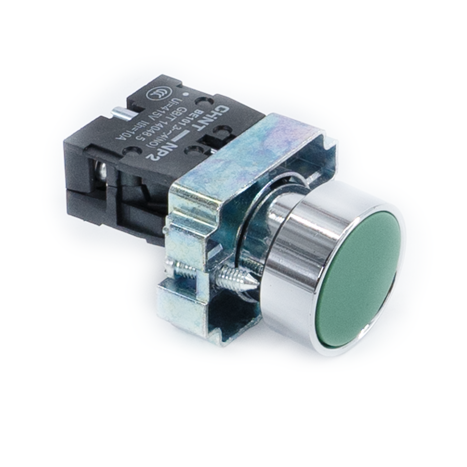 CHINT Green Push Button Switch Flush - NP2 1NO