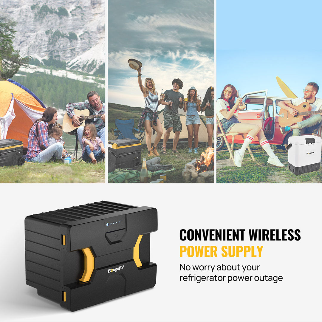 BougeRV Detachable Battery of Dual-Zone Portable Fridge | Wellbots ...