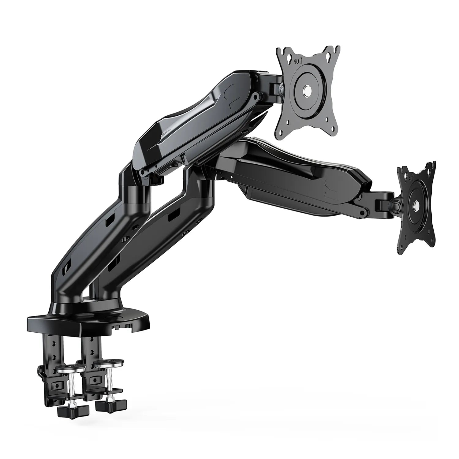 ErgoAV-Gas spring monitor mount for dual monitors up to 27" | Wellbots ...