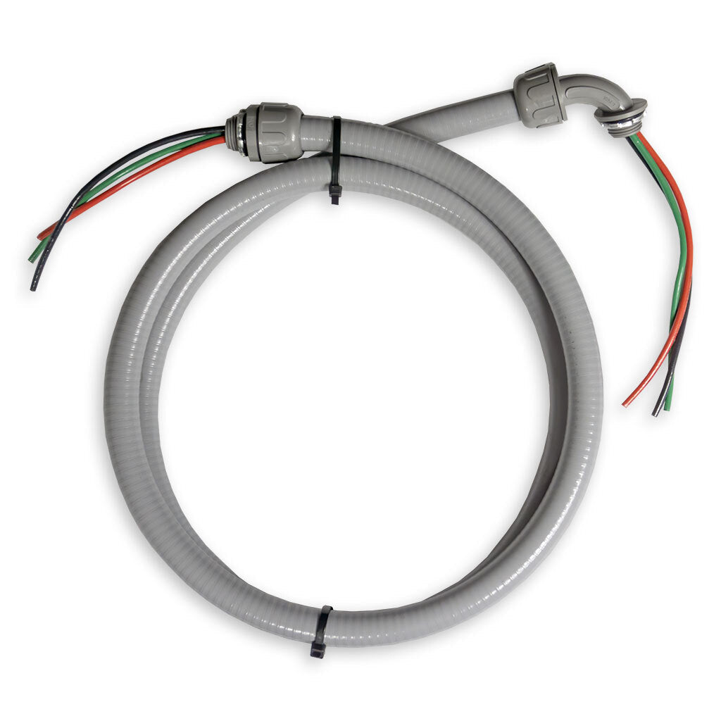 6 Ft Plastic Flexible Whip 10 AWG 3-Lead Conduit | Wellbots