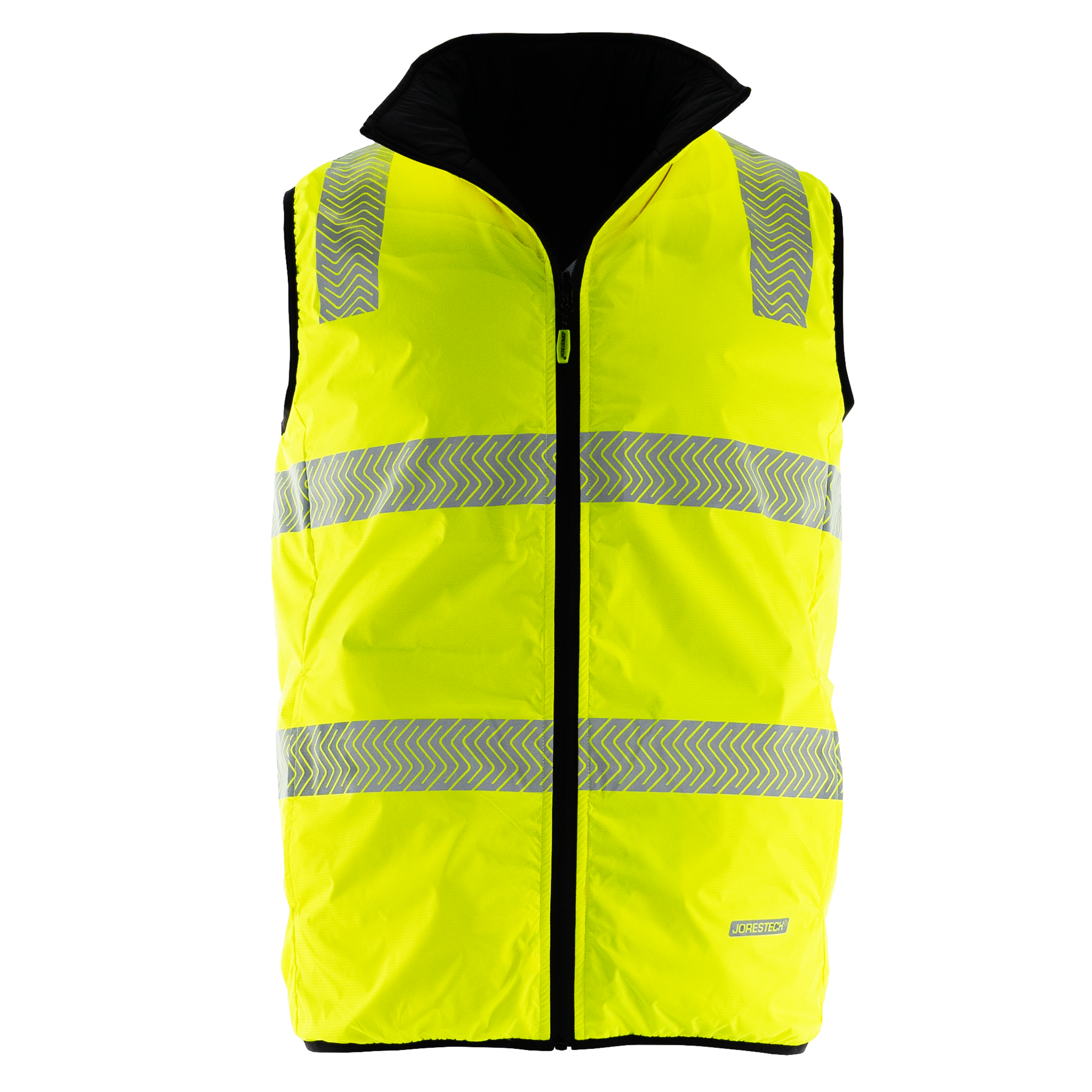 Hi Vis Reversible Insulated Safety Vest with Reflective Thermal Transf