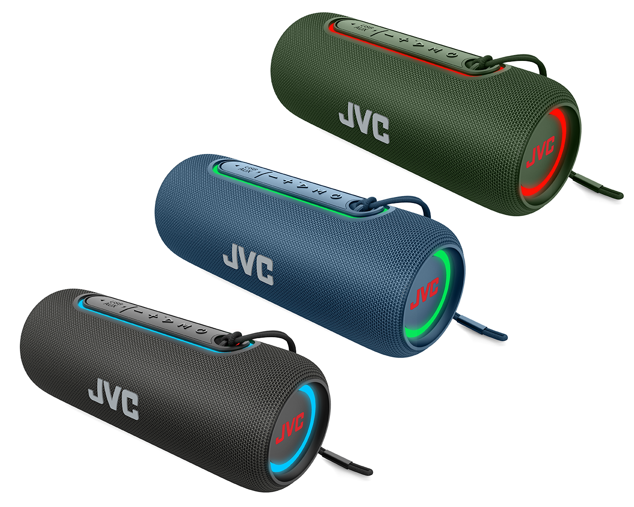 JVC Illuminated Portable Wireless Speaker with 20W max outputs ...