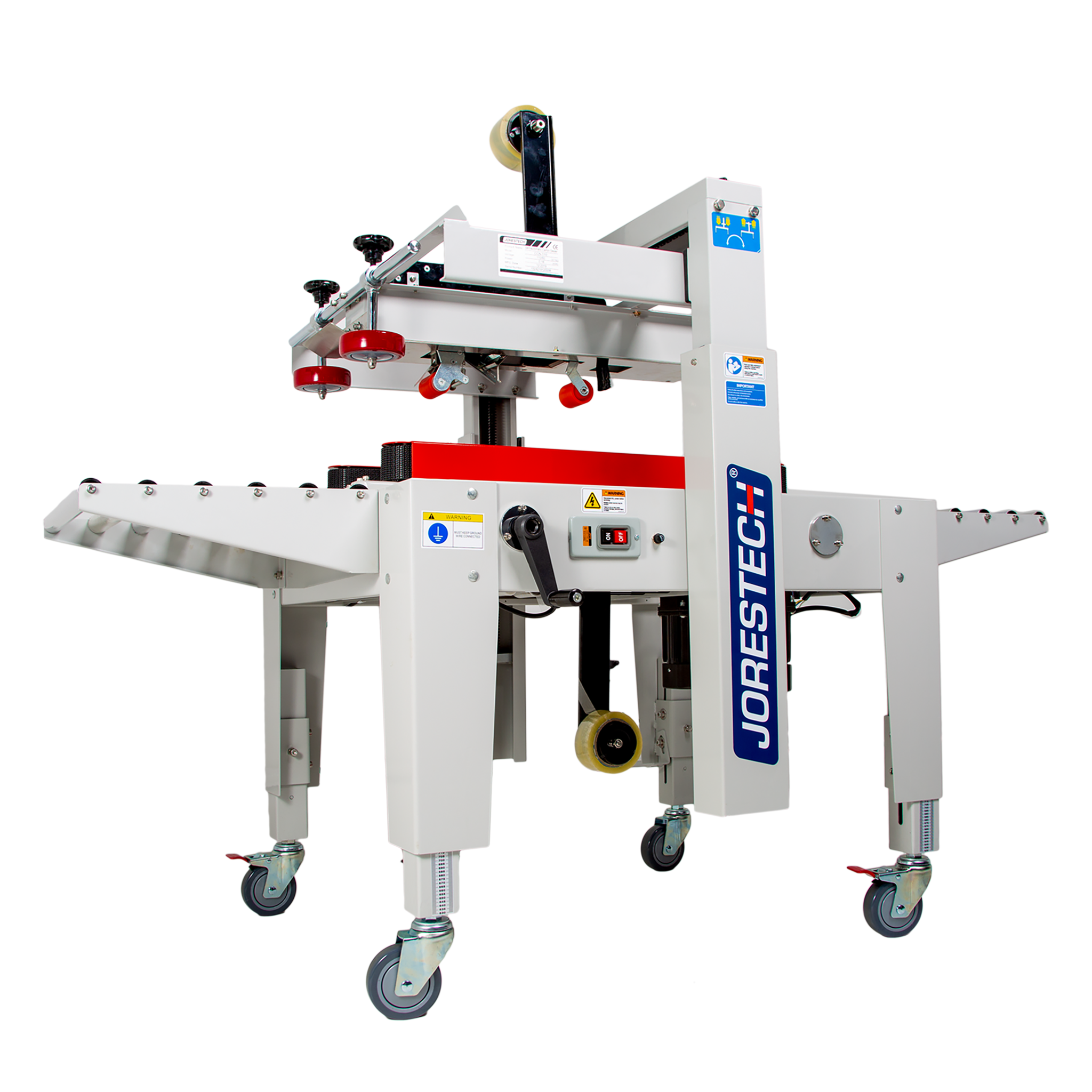 Semi-Automatic Case Sealer with Side Traction for Small/Medium Boxes