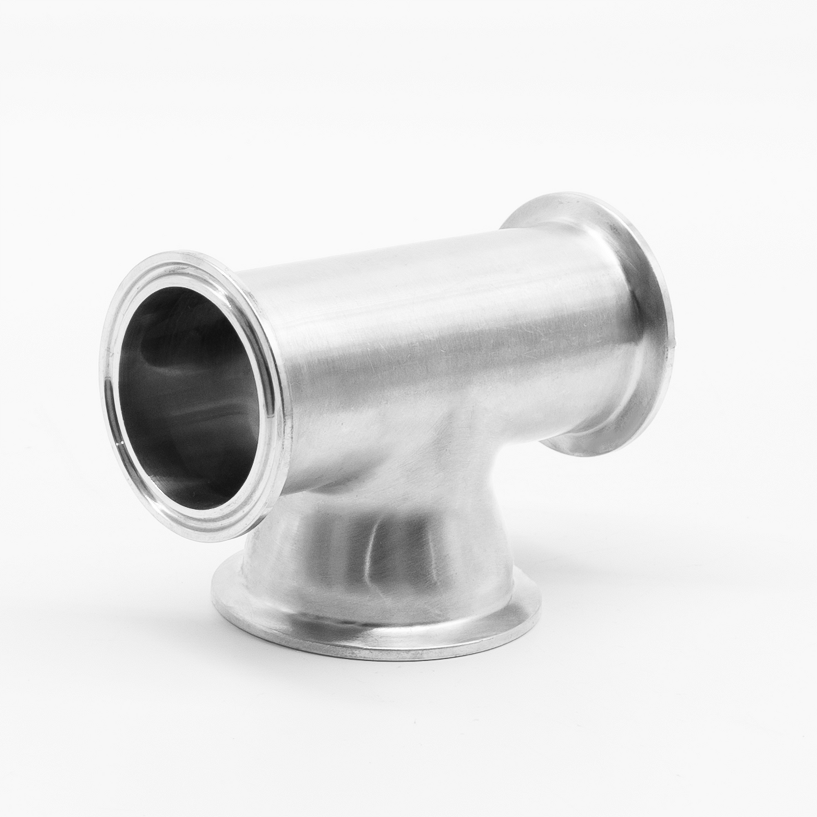 Tri-Clamp Tee Fitting – 2.5" Sanitary 3-Way Pipe Connector – SS316 Sta