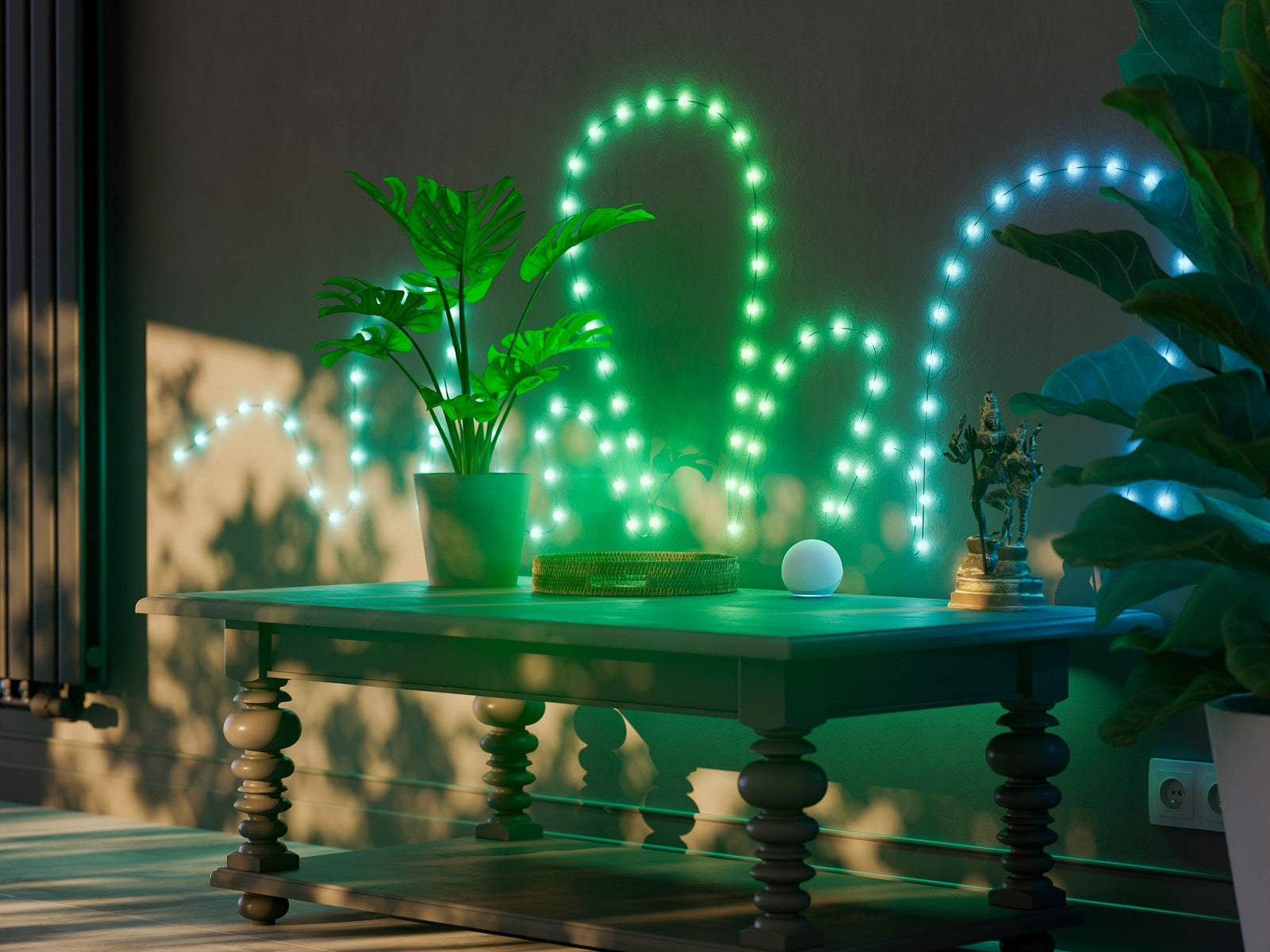 Twinkly Strings USB-C Pearls 200 LED, Pearl-Shaped LED Light String ...