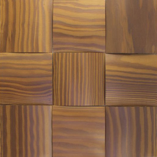 US Pine Big Straw Thermowood Mesh-mounted Mosaic Wall Tile - Livfloors