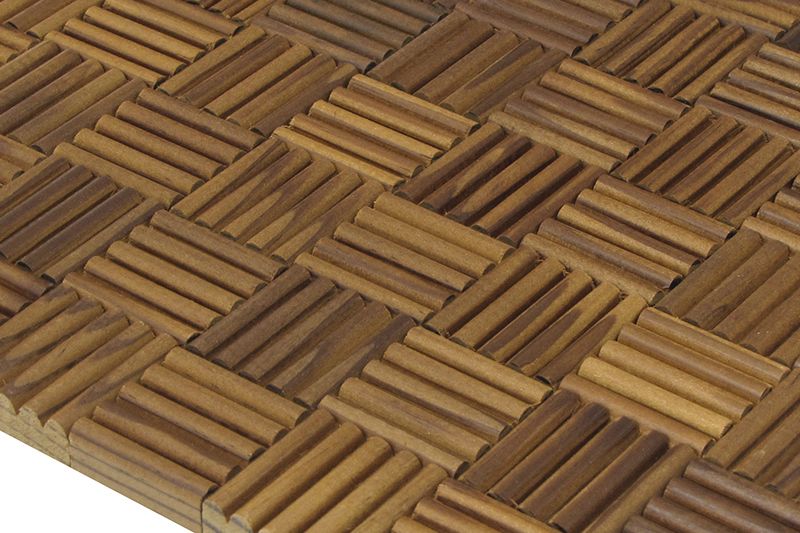US Pine Madlen Thermowood Mesh-mounted Mosaic Wall Tile - Livfloors Co