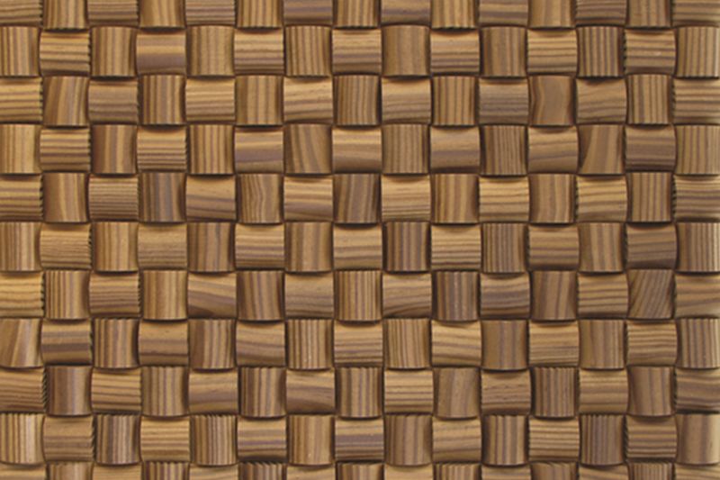 US Pine Straw Thermowood Mesh-mounted Mosaic Wall Tile - Livfloors Col
