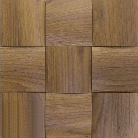US Walnut Big Straw Mesh-mounted Wood Mosaic Wall Tile - Livfloors Col
