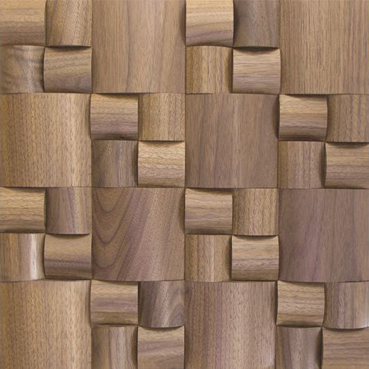 US Walnut Pattern Straw Mesh-mounted Wood Mosaic Wall Tile - Livfloors