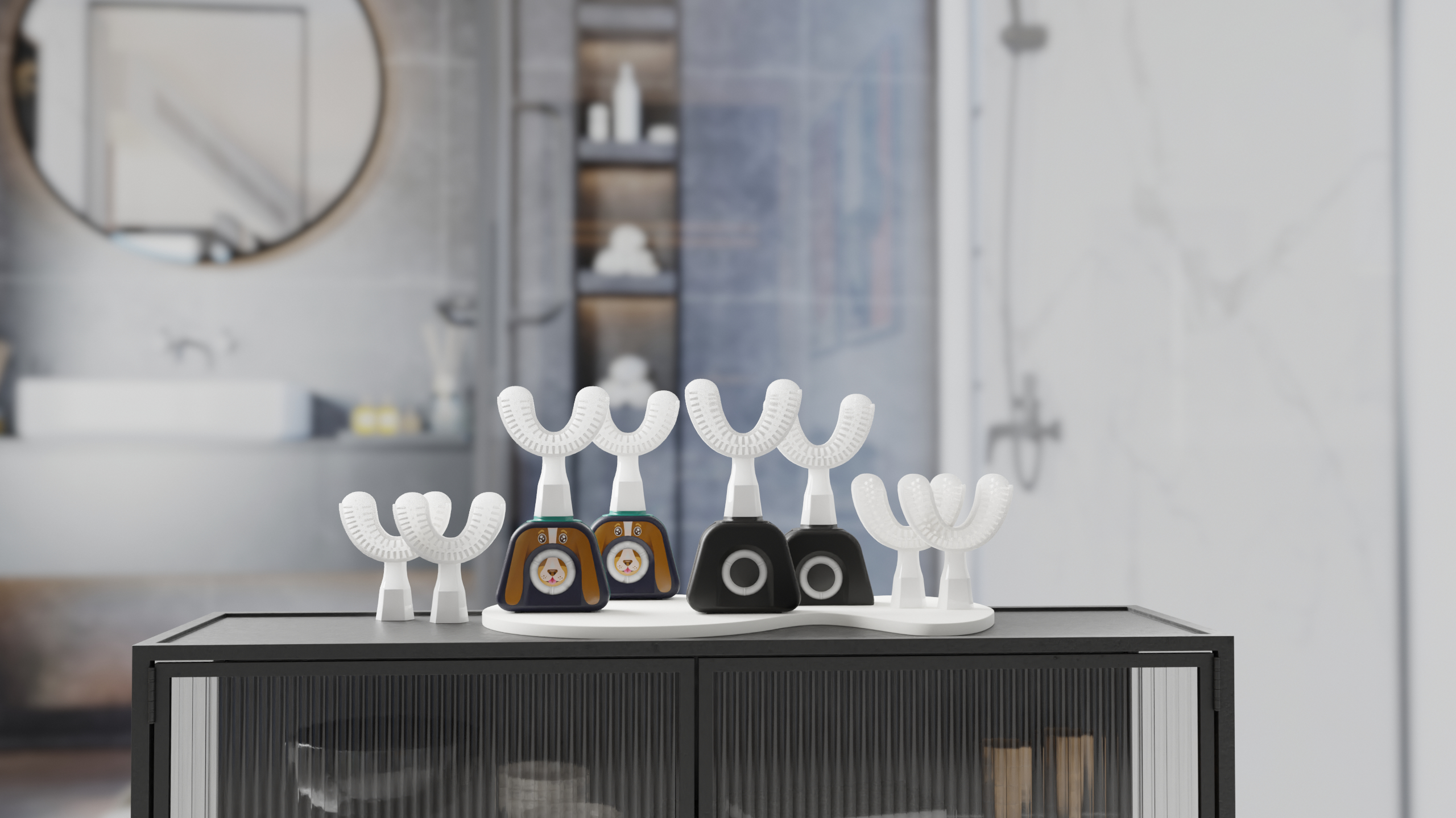 Y-Brush Pack Premium Family Plus | Wellbots | Free Shipping