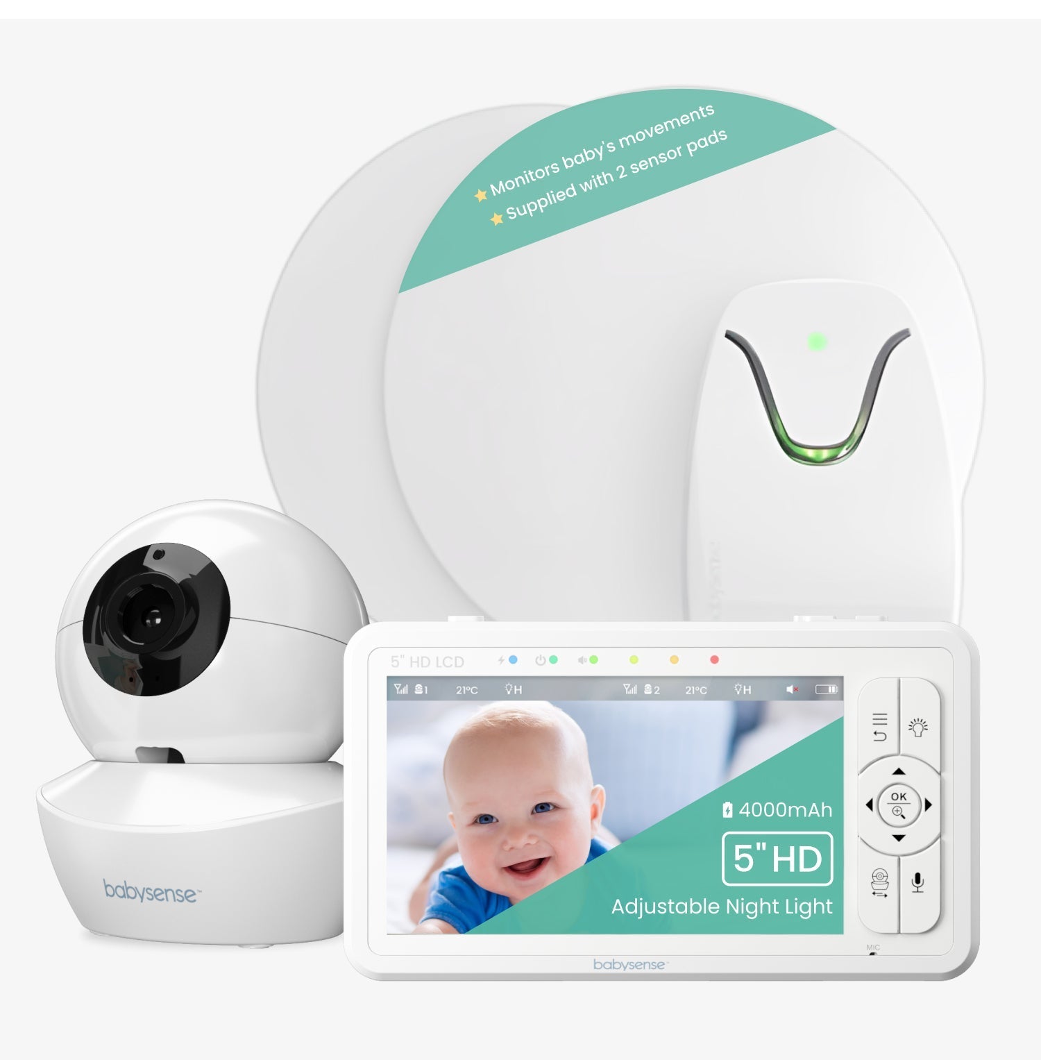 Babysense True Sleep: Video Baby Monitor with Breathing Motion Detecti