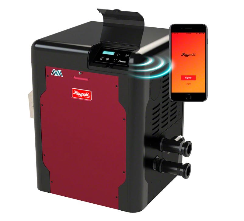 Raypak AVIA 264K BTU Propane Gas Heater - WiFi & Digital Control | Wellbots