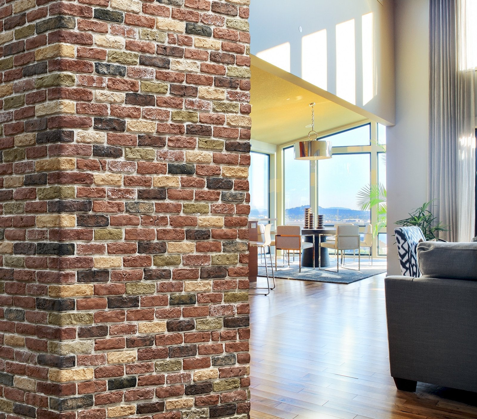 Granulbrick Mix 2 Manufactured Stone Handmade Brick Veneer - Livfloors