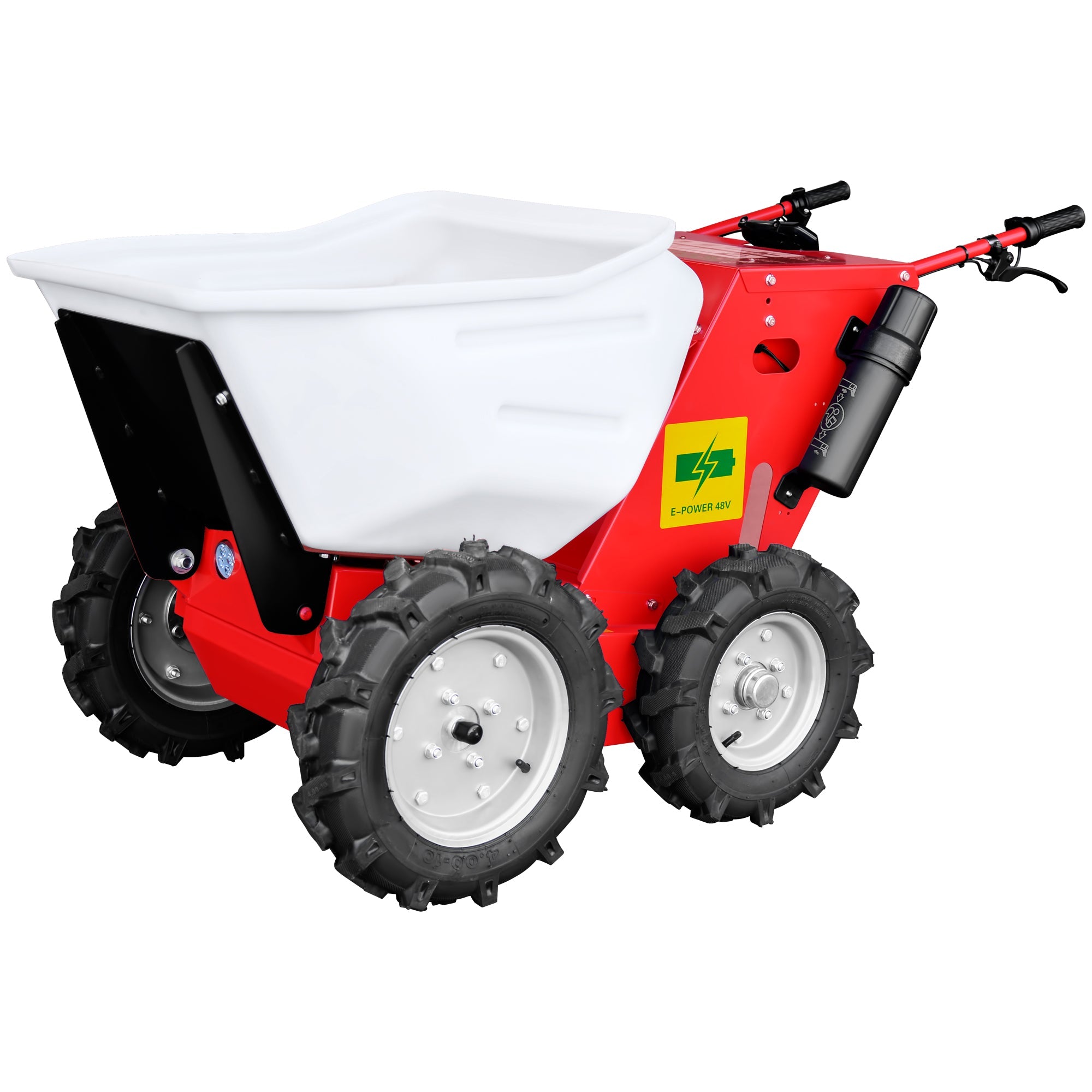 30" Concrete Power Buggy Electric Battery Mini Dumper 660-lb. Bucket C