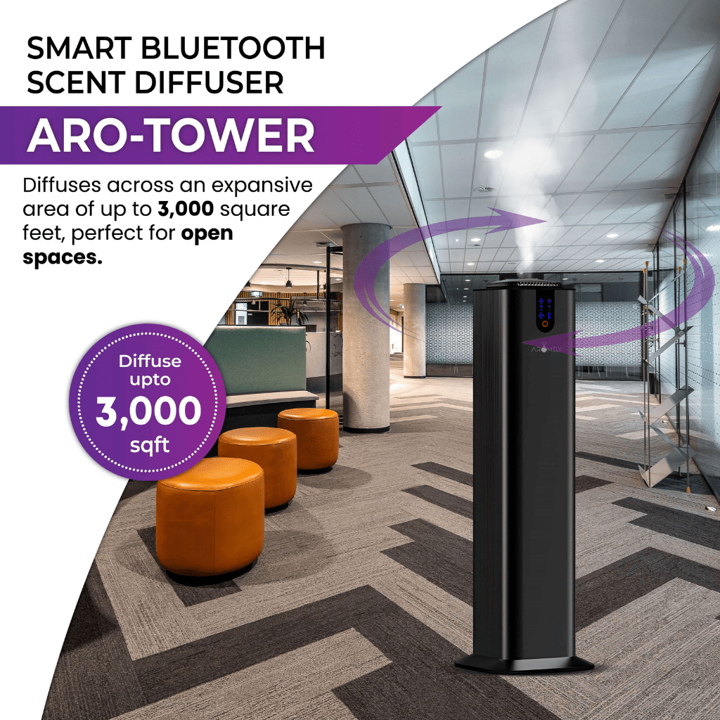 AROMELY - ARO TOWER - Smart Scent Diffuser for Home, Office & SPA Up To ...