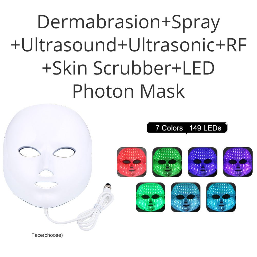 Shape Tactics - Hydro Dermabrasion Ultrasound Skin Scrubber LED Mask ...
