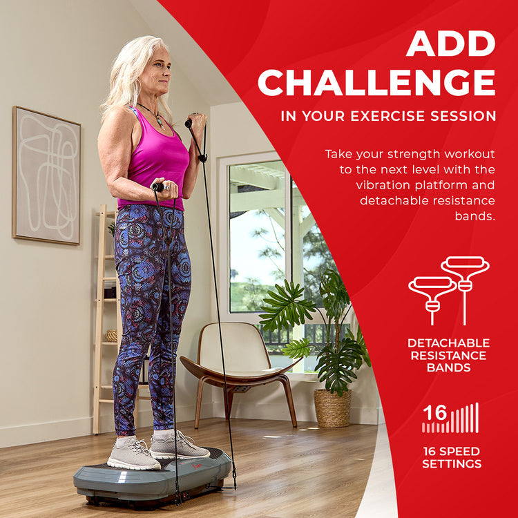 Sunny Health & Fitness Fitboard 3D Vibration Platform Exercise Machine ...