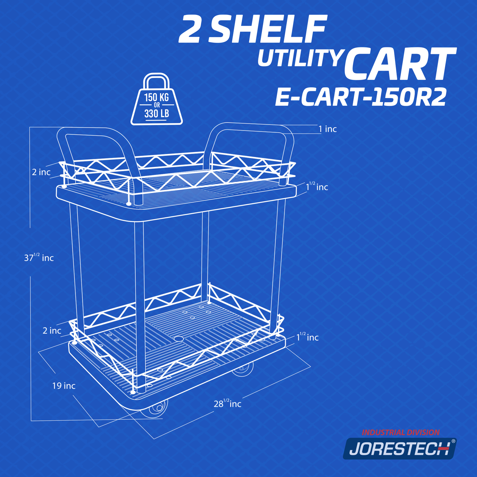 Two Shelf Utility Cart